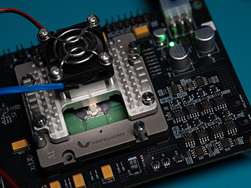 Optics & Photonics News - Lightelligence Puts New Chip Through Its Paces
