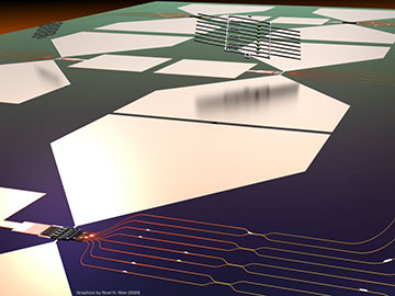 Optics & Photonics News - Quantum Chiplets Scale Up Spin Qubits