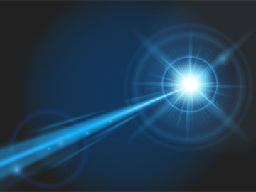 Optics & Photonics News - A Blue-Light Boost to Nanoscale Microscopy