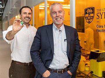 Optics & Photonics News - An Integrated Microwave Photonic Filter