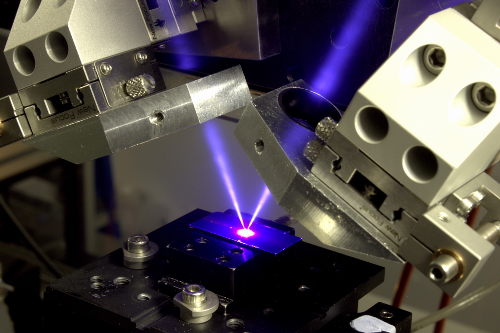 Optics & Photonics News - Beams of UV light